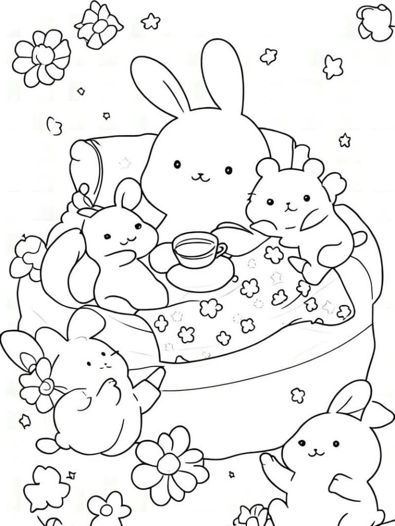 Tổng hợp 89+ tranh tô màu con thỏ siêu cute, đáng yêu cho bé