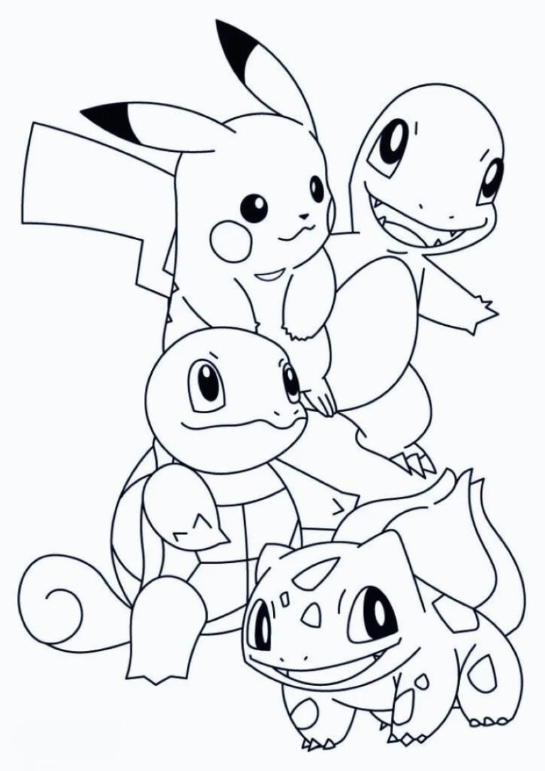 Khám phá 88+ tranh tô màu Pokemon siêu cute, đáng yêu cho bé