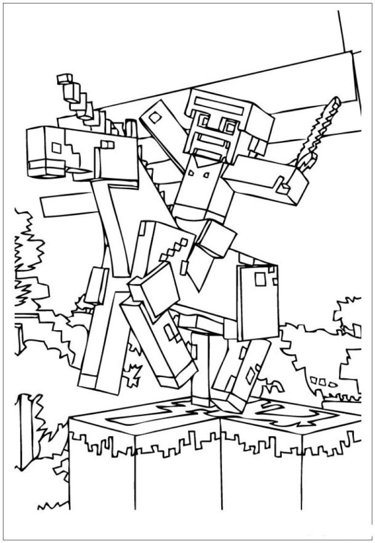 Khám phá 55+ tranh tô màu Minecraft đơn giản, thú vị cho bé