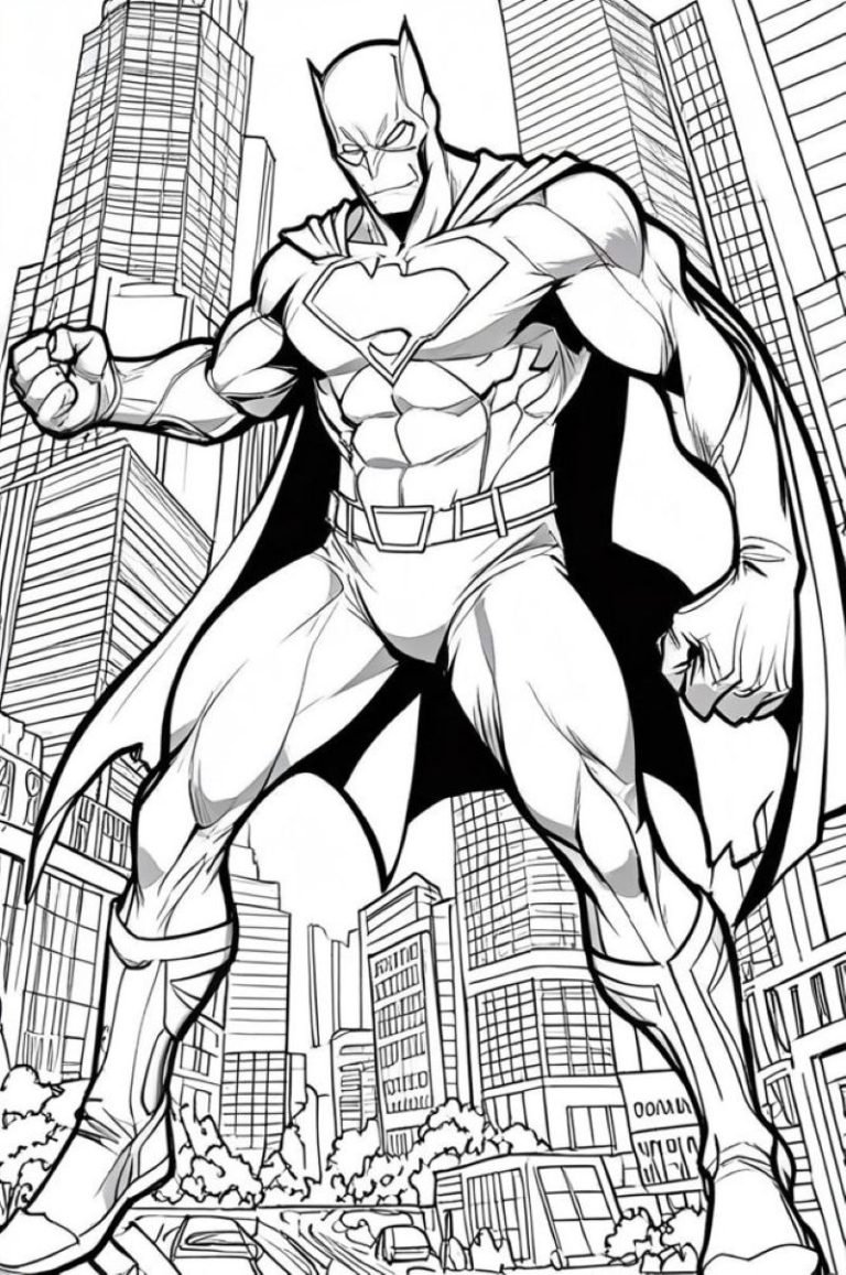 Khám phá 78+ tranh tô màu Batman đơn giản, ngộ nghĩnh cho bé
